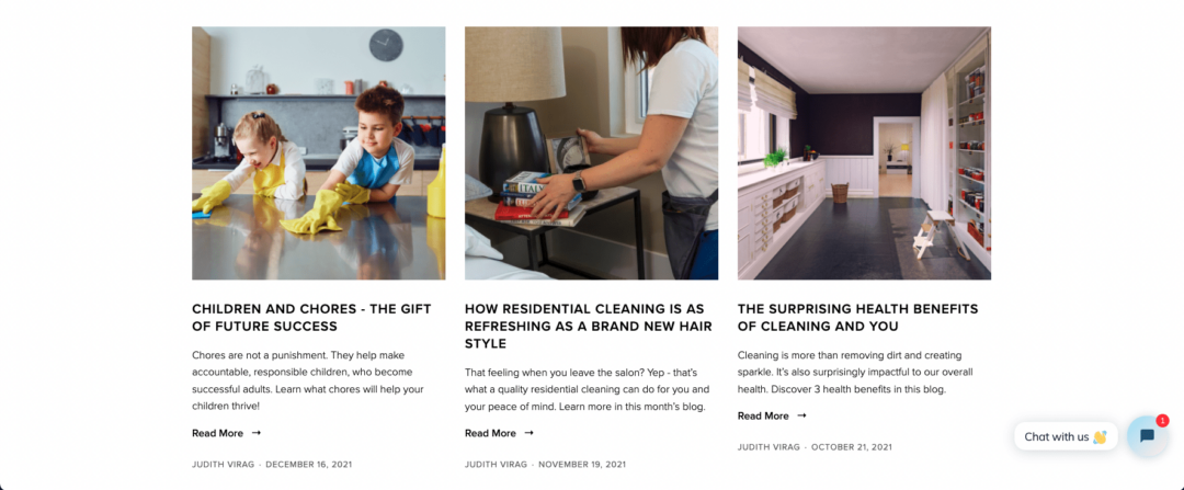 The 28 Best Cleaning Websites: Examples + Tips - Jobber