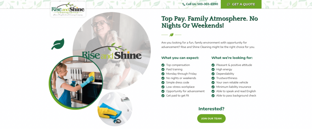 The 28 Best Cleaning Websites: Examples + Tips - Jobber