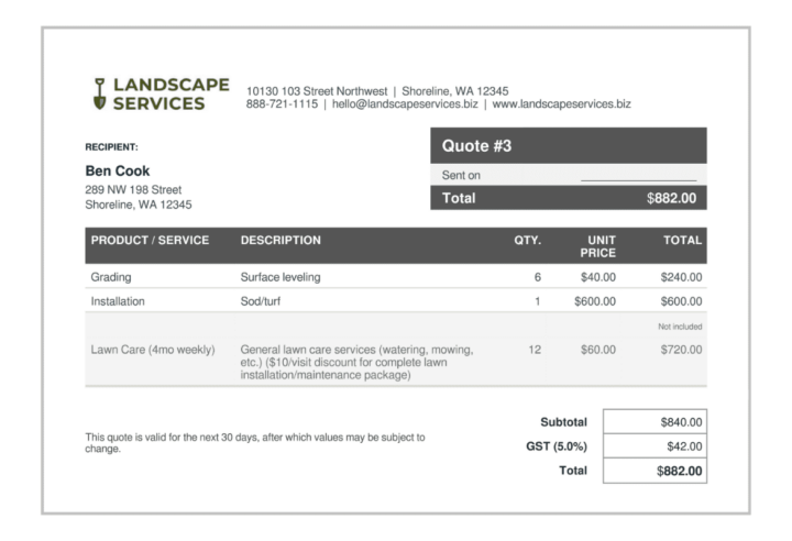 Landscaping Services List: Quote Faster, Increase Profits