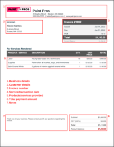 Free Painting Invoice Template - Edit and Download