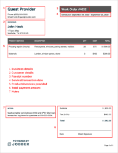 Free Work Order Template | Edit & Download | Jobber