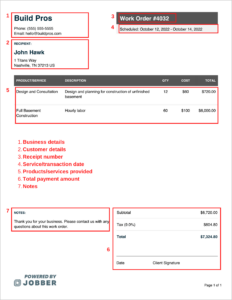 Free Contractor Work Order Template | Edit & Download | Jobber