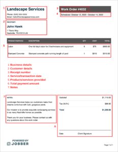 Free Landscaping Work Order Template | Edit & Download | Jobber