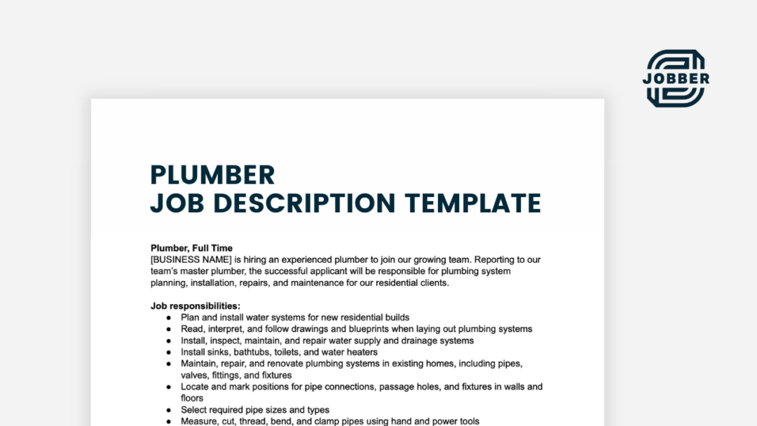 How to Write a Solid Plumber Job Description [+ Free Template]