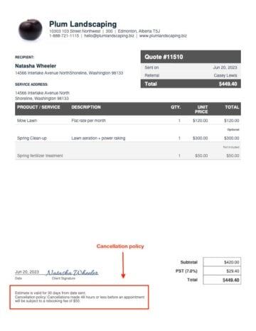 How to Create a Cancellation Policy (Templates + Examples)