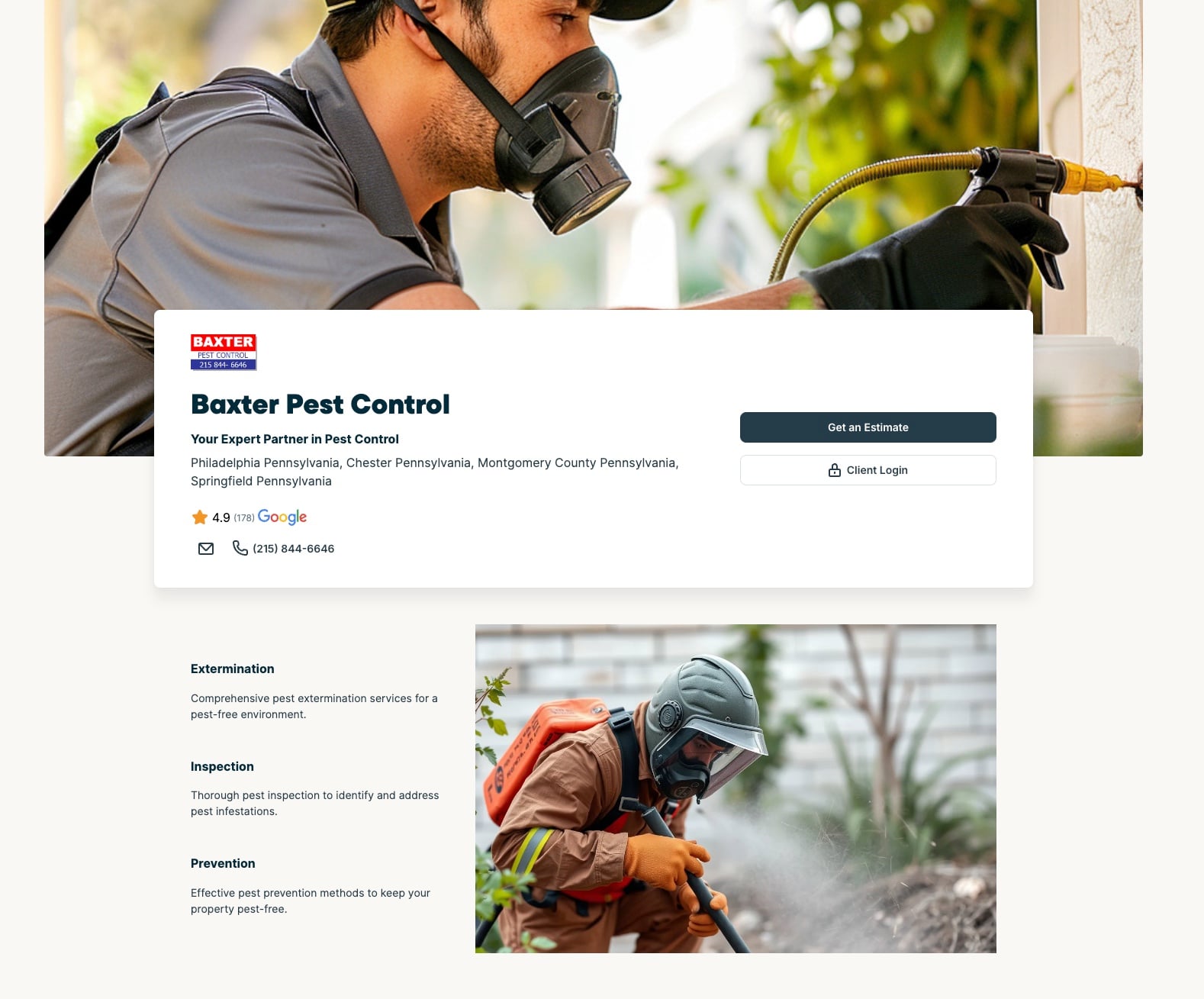 Baxter Pest Control